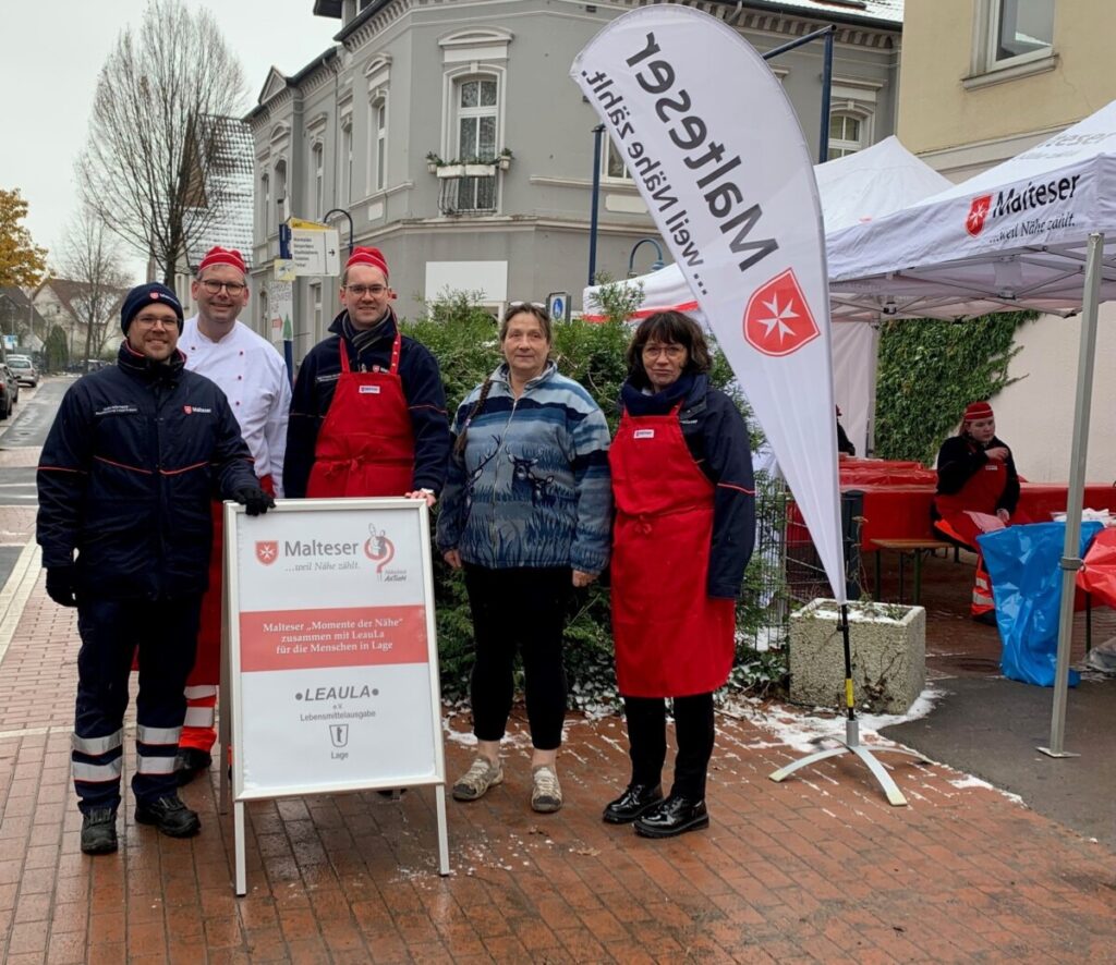 Warme Suppe im Advent: Lipper Malteser helfen Bedürftigen - Lippische ...